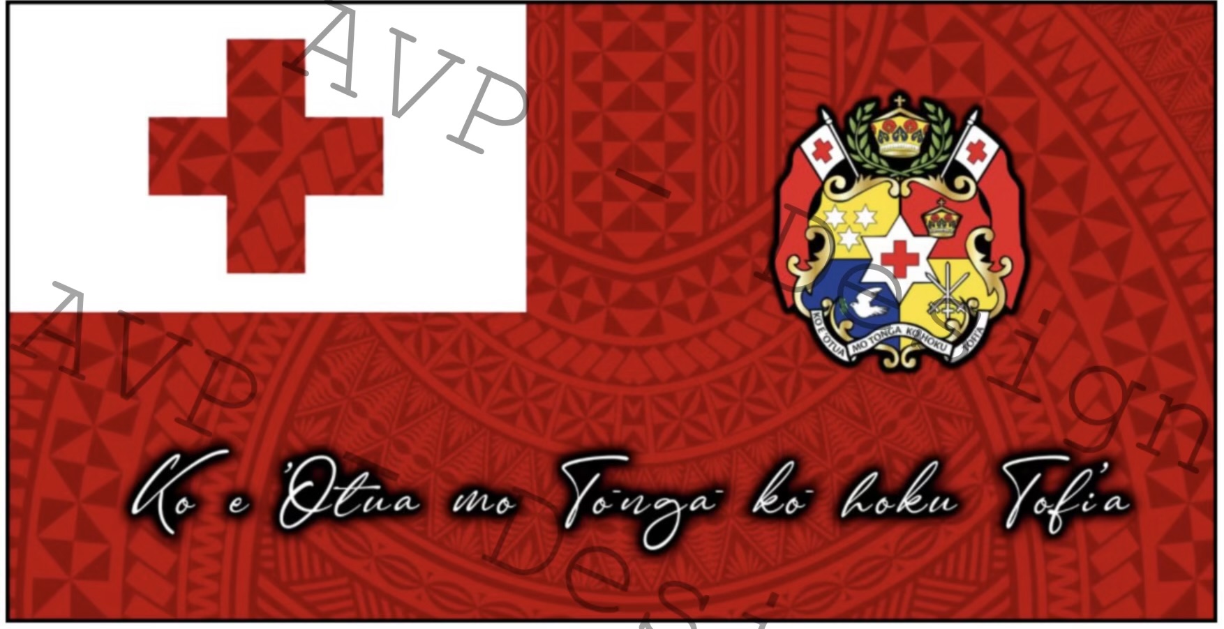 Tongan Flag (AVP-exclusive) – Aloua Vision & Print